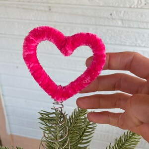 Heart Tree Topper for Your Valentine Tree 3, 4 or 6 Inch Hearts Choose ...