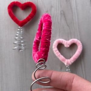 Heart Tree Topper for Your Valentine Tree 3, 4 or 6 Inch Hearts Choose ...