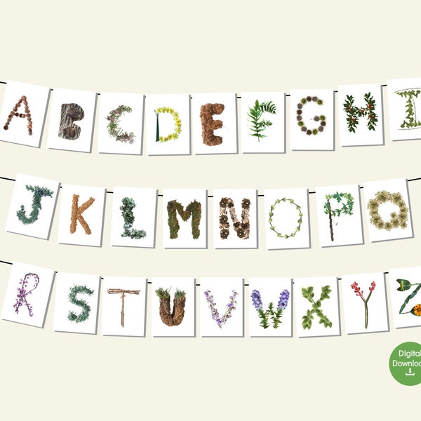 Nature Letters - Etsy