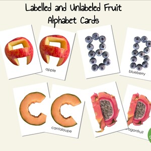 Fruits From A to Z - Printable Alphabet Banner With Labelled and ...