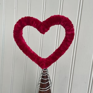 Heart Tree Topper - Red, Pink or Hot Pink Tree Topper - Etsy