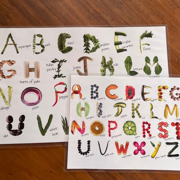 Educational Placemat - Etsy