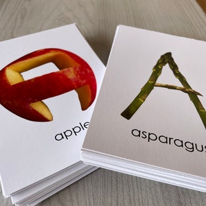 Printable Fruits and Vegetables Alphabet Labeled With Food Names ...