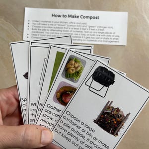 Printable Compost Mini Poster and Compost Sequence Cards Digital ...