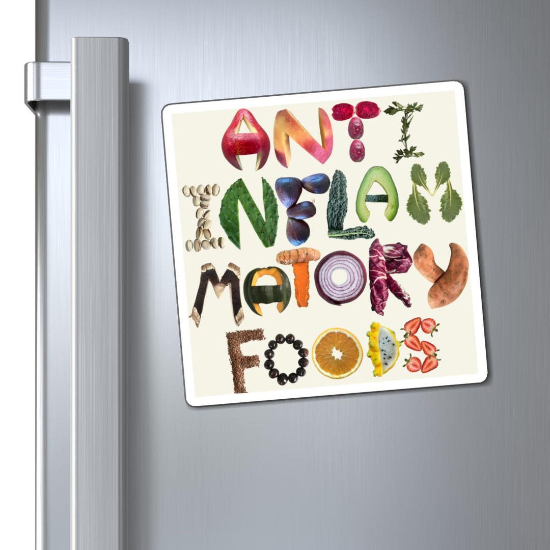Anti-inflammatory Foods Fridge Magnet - Healthy Reminder - Etsy