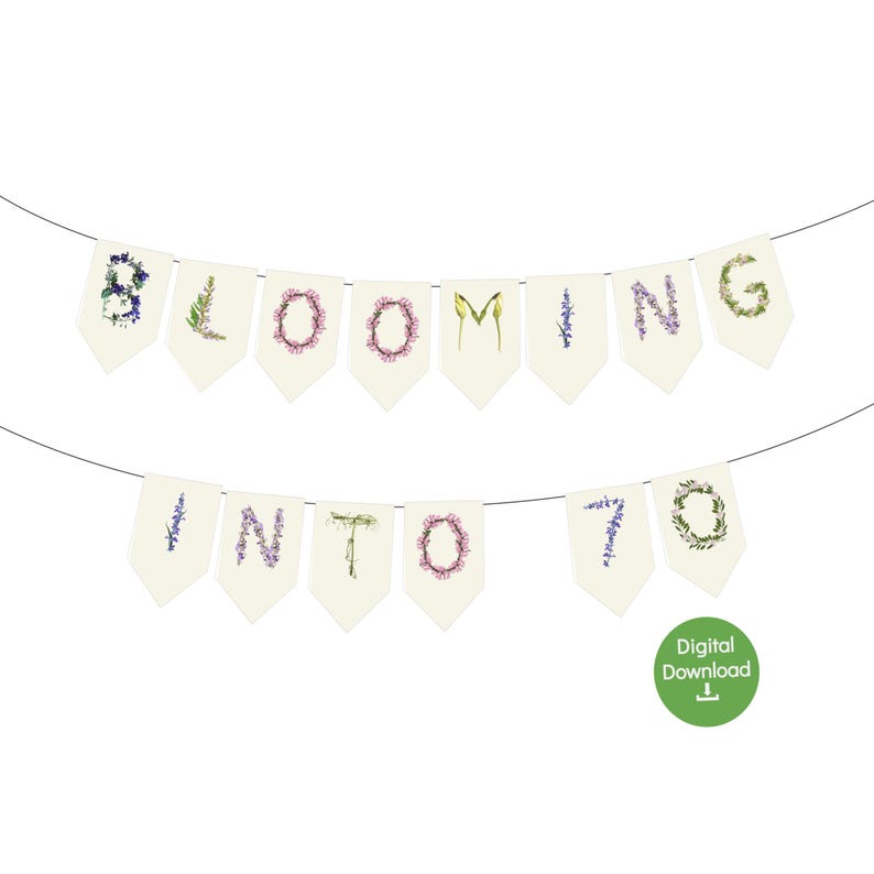 Printable 70th Birthday Banner - Digital Download - Seventieth Birthday ...