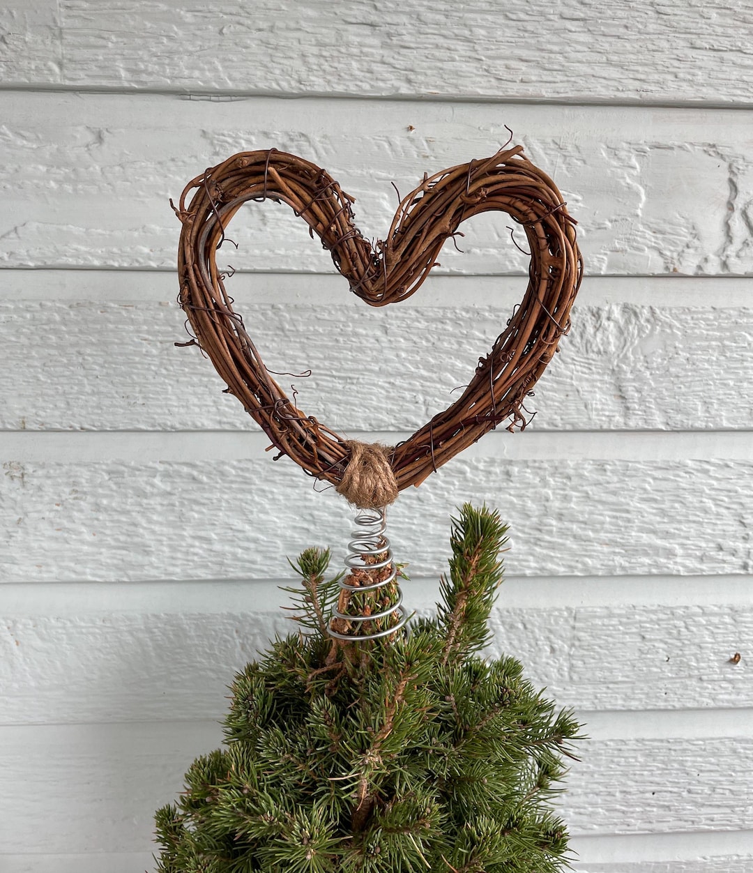 Heart Tree Topper - Unique Rustic Tree Topper - Etsy