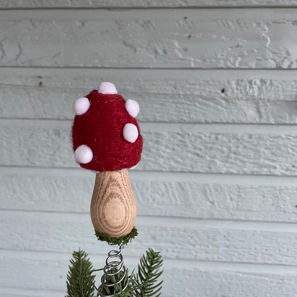 Mushroom Tree Topper - Etsy