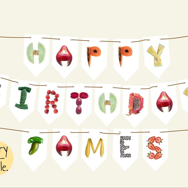 Fruit Banner - Etsy