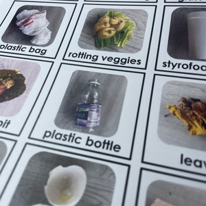 Compost Flashcards Printable Activity to Learn About Composting - Etsy