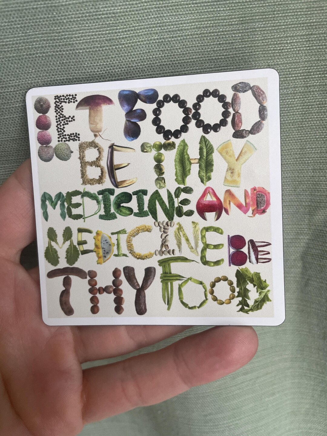 Healthy Food Magnets for Your Fridge - Choose Food is Medicine, You Are ...