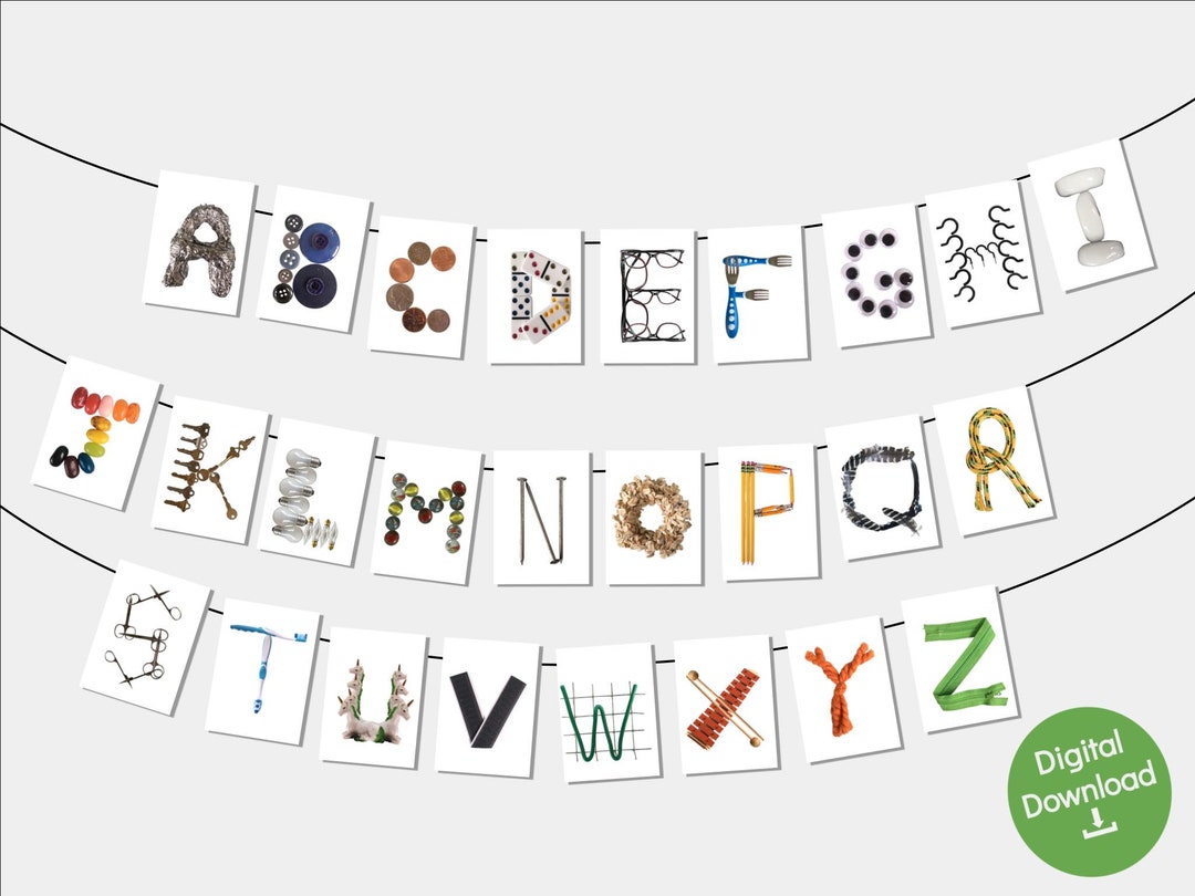 Embedded Alphabet Letter Alphabet Printable ABC Flashcards Made With ...