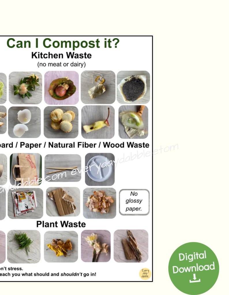 Printable Compost Mini Poster and Compost Sequence Cards - Digital ...
