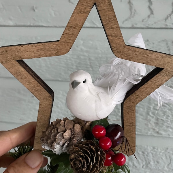 Rustic Tree Topper - Etsy
