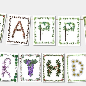 Printable Nature Themed Birthday Banner Two Styles for Your - Etsy
