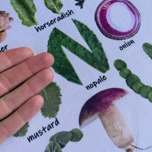 Vegetable Alphabet Nutrition Poster Healthy Kid Poster Vegetable Chart ...