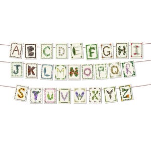 Printable Alphabet for a Woodland Classroom or Nursery, Make a Unique ...