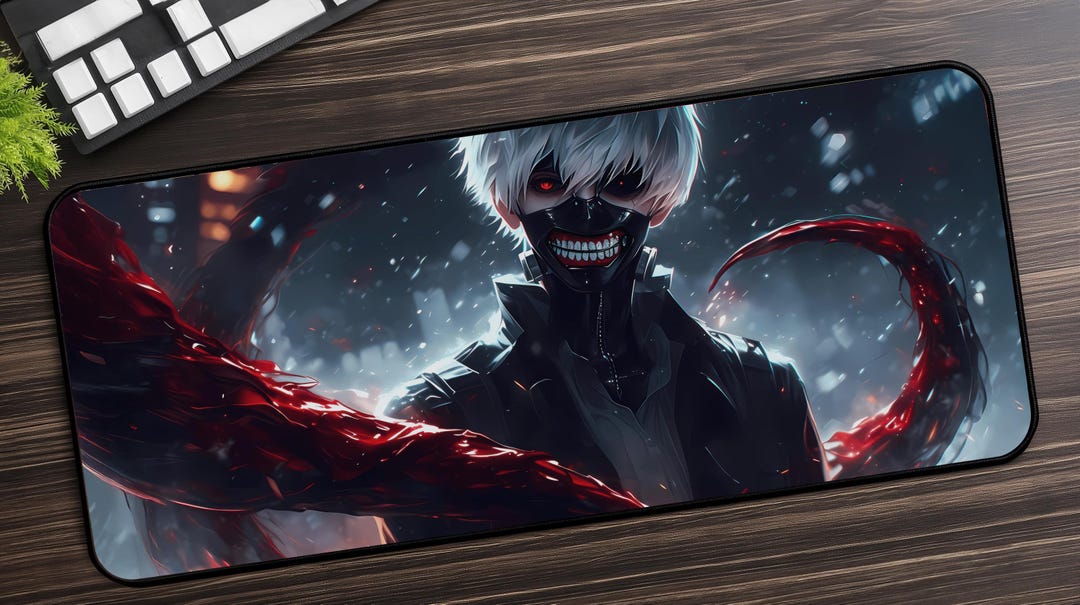 Tokyo Ghoul Mousepad Anime Merch Mousepad Ken Kaneki Gaming Desk ...