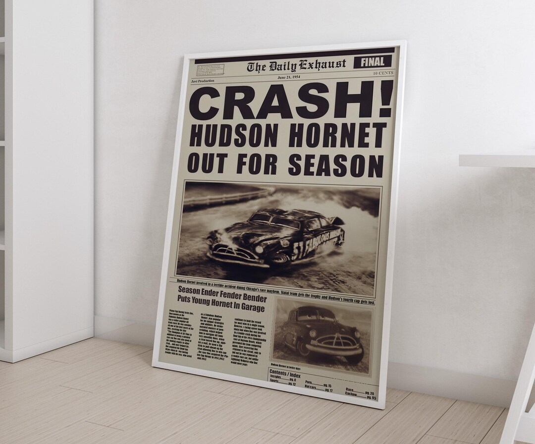 Cars Movie Poster Lightning Mcqueen Radiator Springs Poster Mcqueen ...