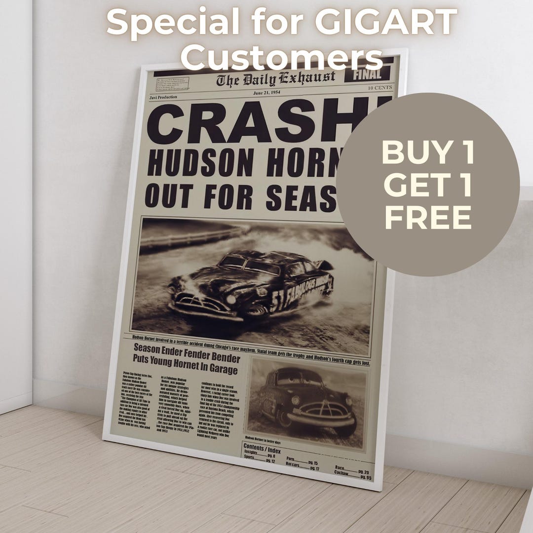Cars Movie Poster | Lightning Mcqueen Radiator Springs Poster | Mcqueen ...