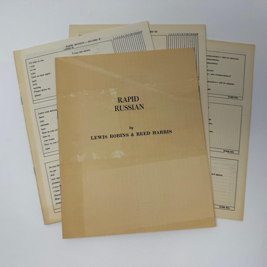 Rapid Russian LP Vinyl Record Set Language Learning Course Book Records ...