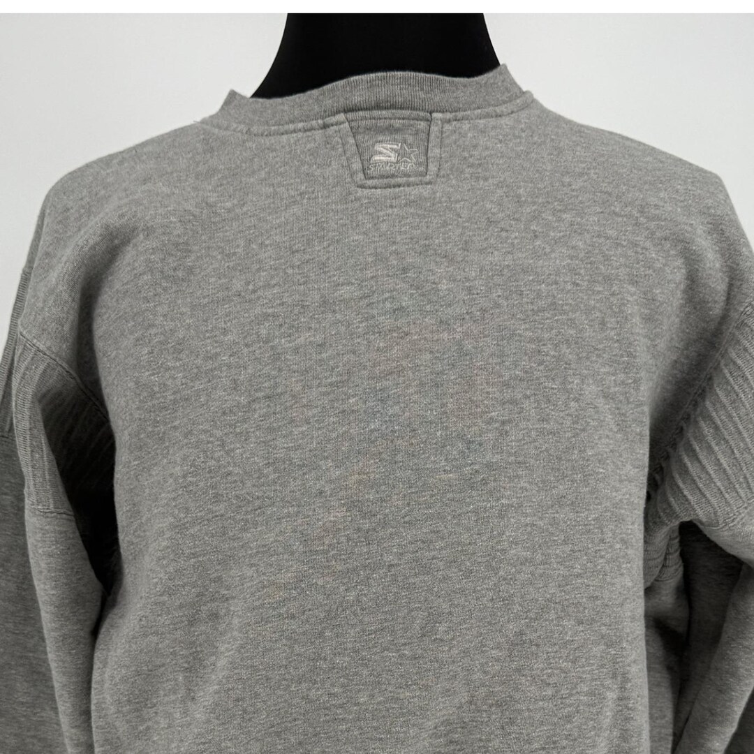 Vtg Starter Sport Crew Neck Pullover Sweatshirt Ribbed Shoulder Mens ...