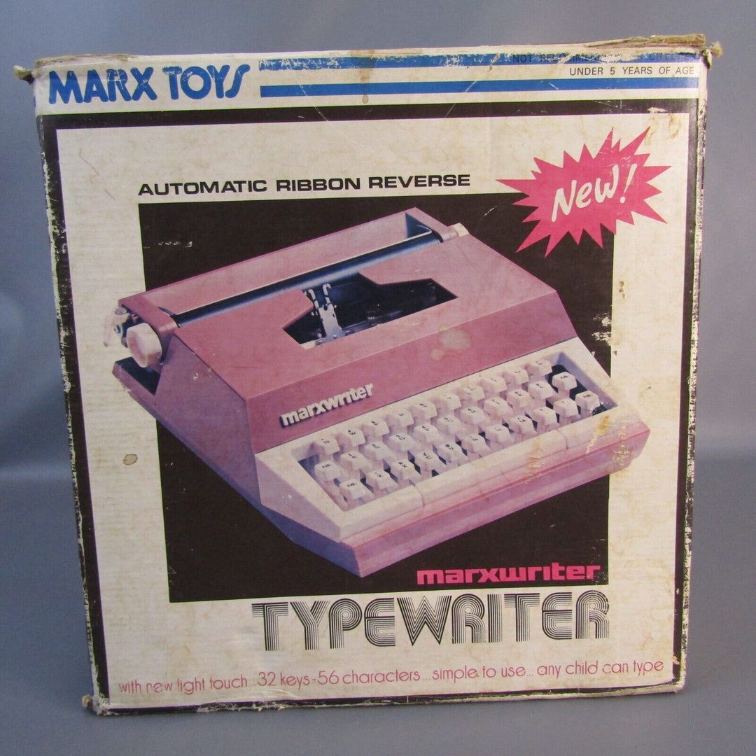 Vintage Marx Toys Typewriter 1977 Marxwriter Made in Japan Original Box ...