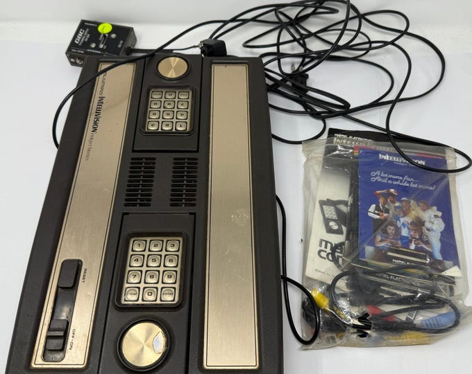 Vintage Mattel Intellivision Video Game Console System Tested Manuals ...