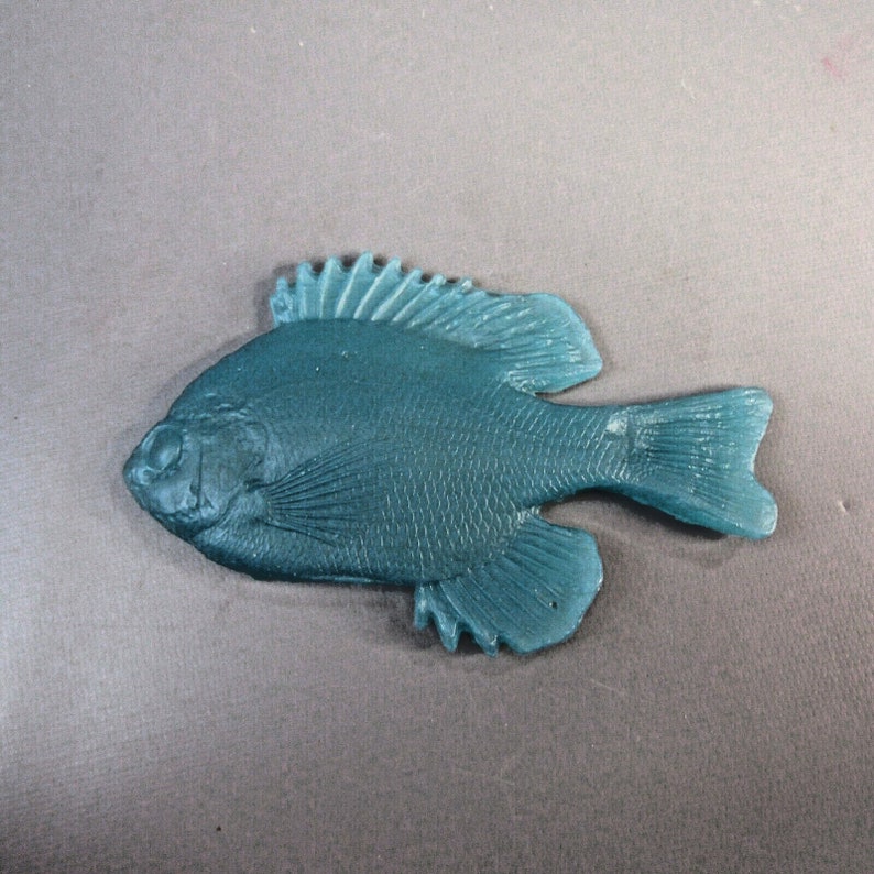Gyotaku Blue Gill Fish Print Mold Rubber Replica Printmaking Art Stamp ...
