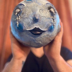 Whimsigothic Paper Mâché Moon - Etsy