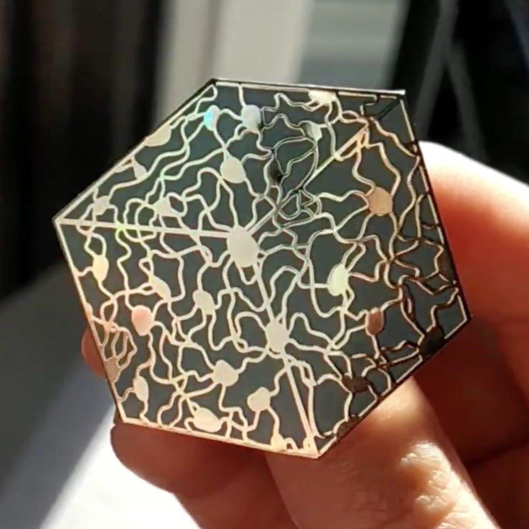 Neural Network Cube Pin - Etsy