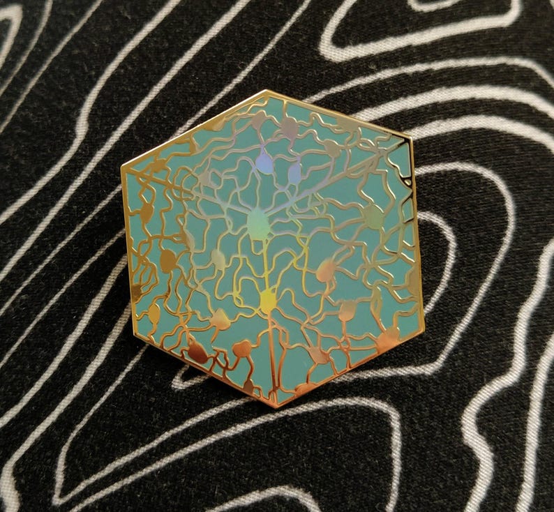 Neural Network Cube Pin - Etsy