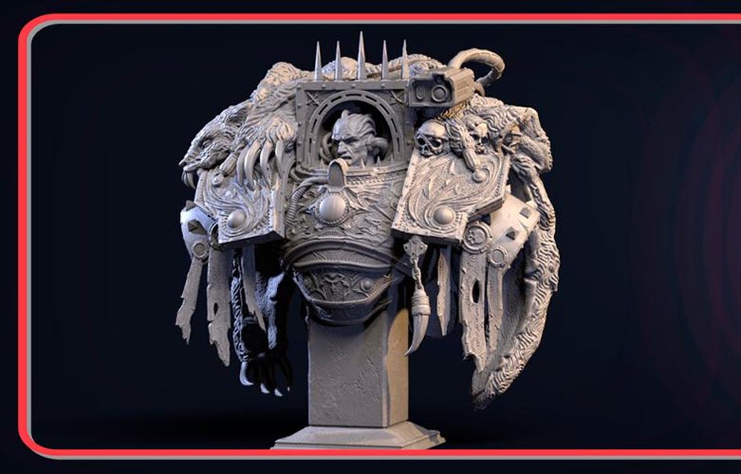 Space Marine Bust Multiversion STL Pack Files 3D Print File Stls High ...