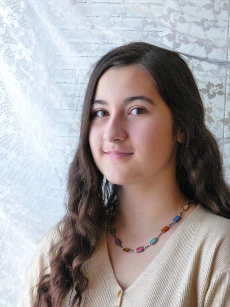 Multi Color Necklace Mod City Jewelry Mod Necklace Czech - Etsy