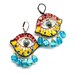Multi Color Necklace Mod City Jewelry Mod Necklace Czech - Etsy