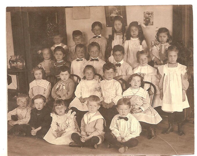 Vintage Photo Young Edwardian Children Boys Girls Baby Doll - Etsy