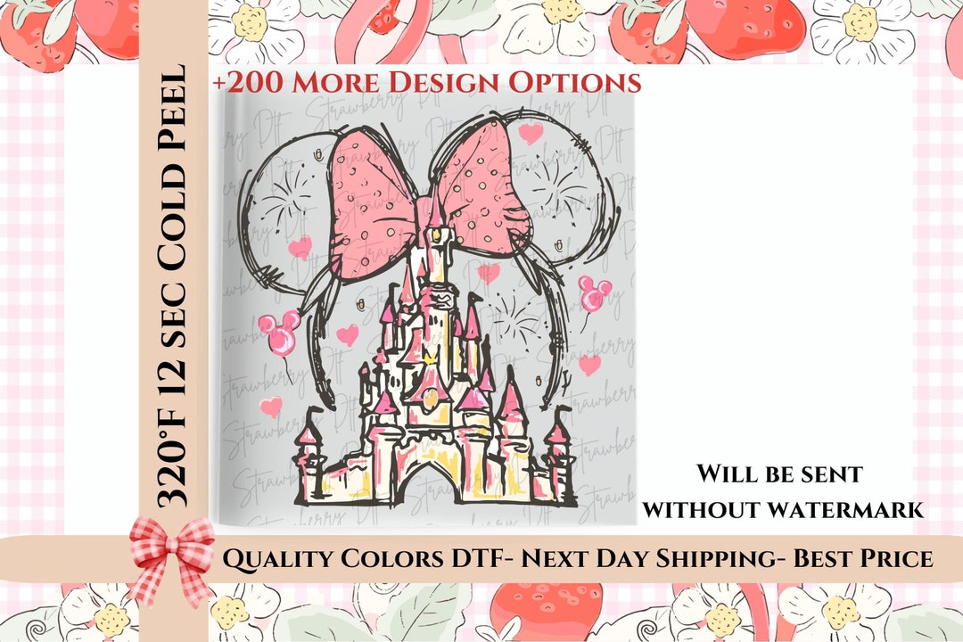 Disney Minnie Mouse Castle Dtf, Magic Kingdom Family Dtf, Vintage ...