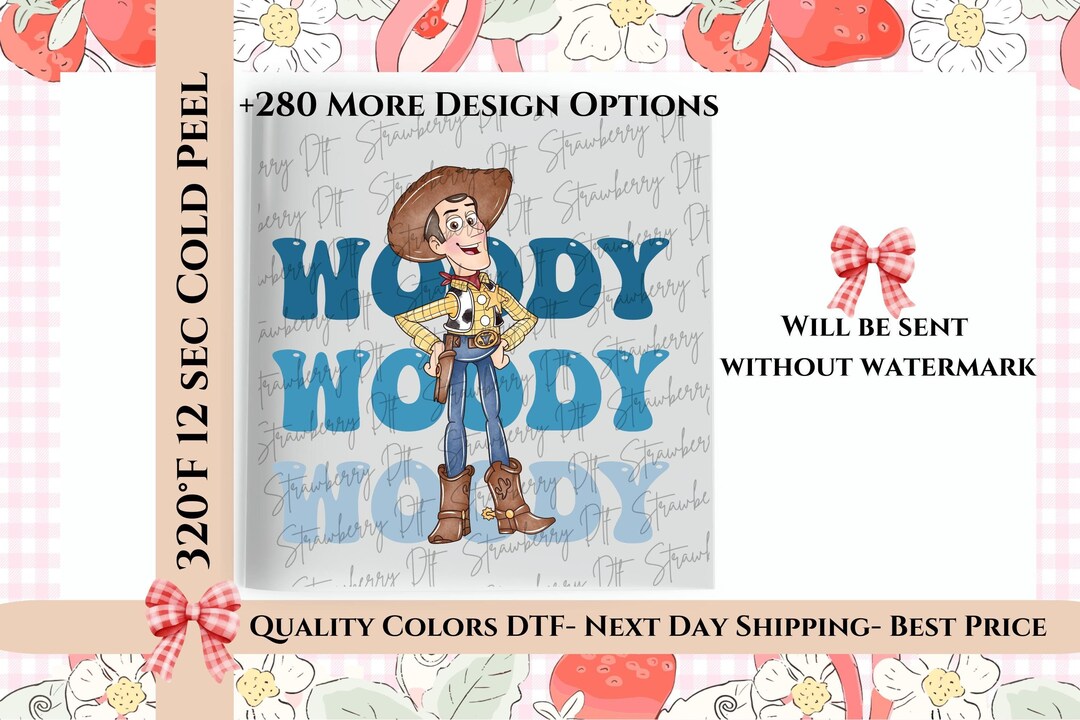 Toy Story Woody Watercolor Dtf Transfer, Woody Trip Tee Ready to Press ...
