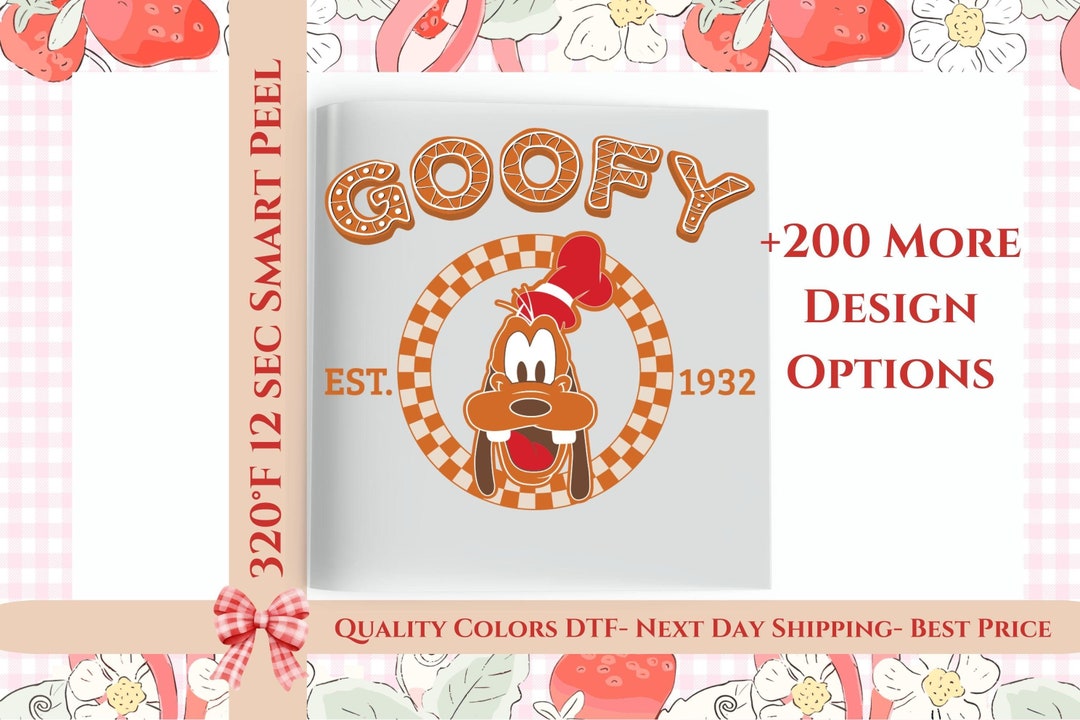 Goofy Gingerbread Dtf Print, Disney Christmas DTF Transfers, Ready to ...