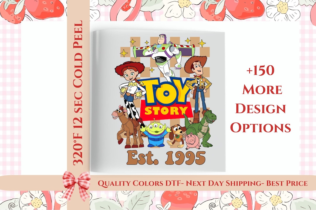 Retro Toy Story Dtf Transfer Print, Toy Story Ready to Press, Vintage ...
