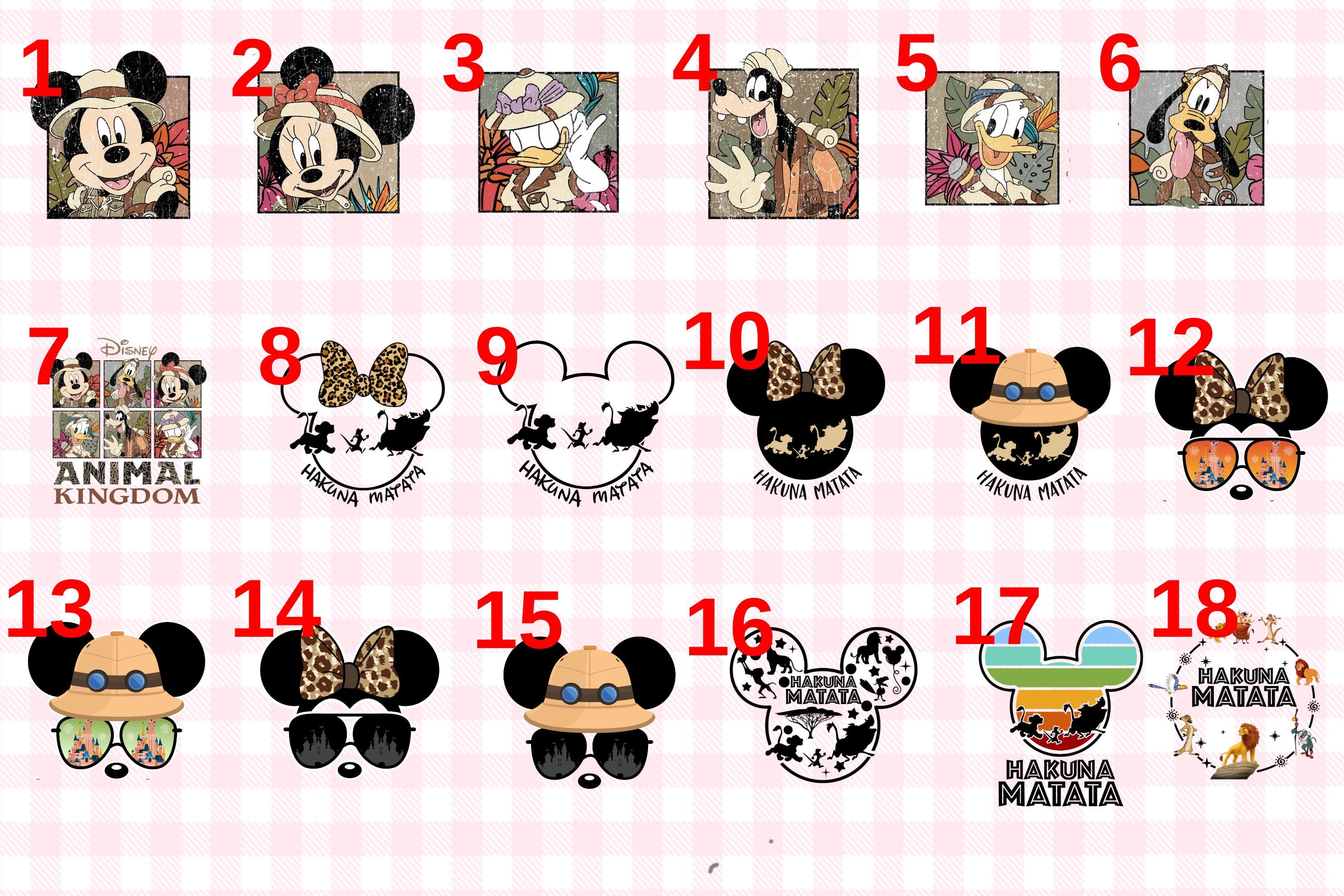 Mickey Head Safari Dtf, Disney's Animal Kingdom Dtf, Disney Transfers ...