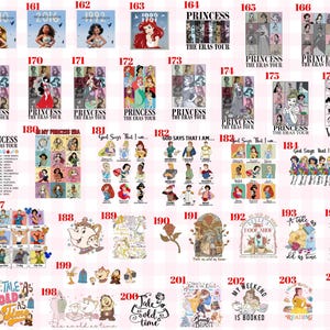 Belle's Bookshelf DTF, Disney Princess Print, Heat Press DTF Transfer ...