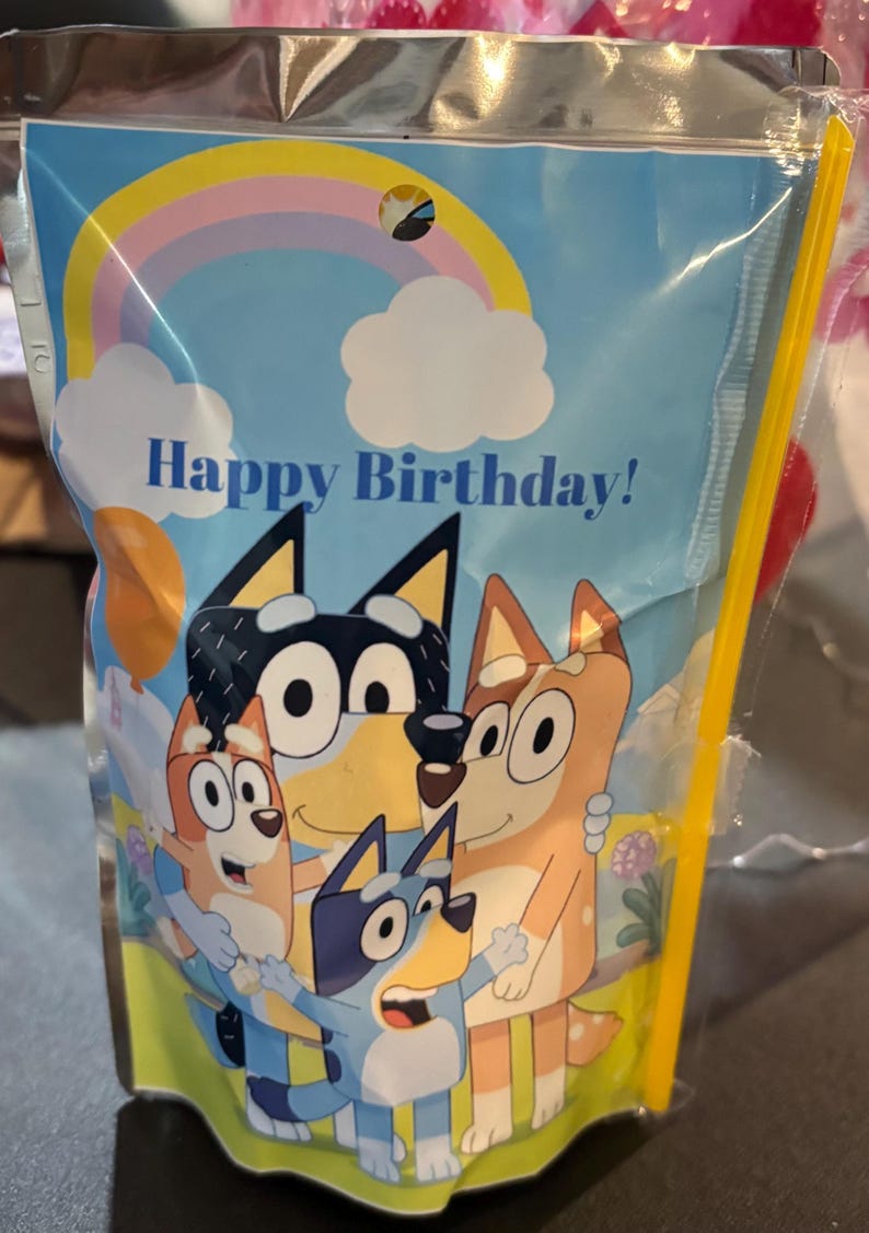 Bluey Character Capri Sun Labels Digital Downloads - Etsy