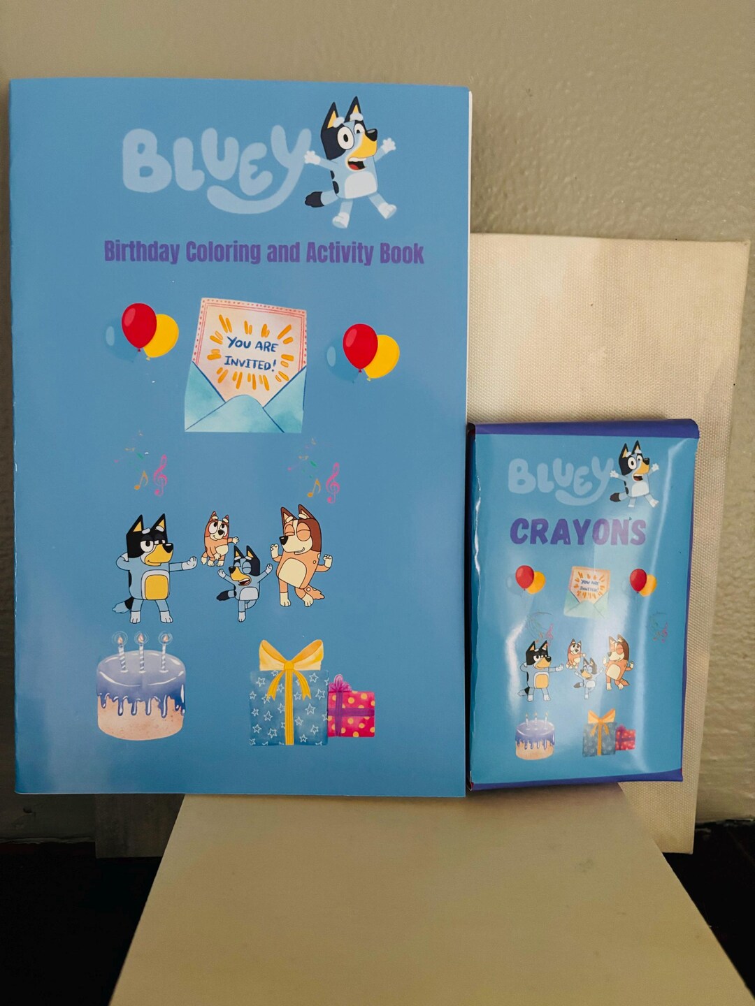 Bluey Birthday Coloring and Activity Book With Crayons - Etsy