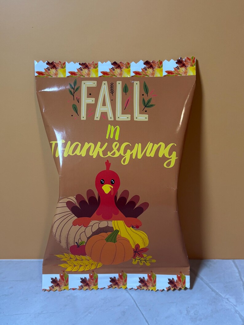 Thanksgiving Chip/snack Bag Favors - Etsy