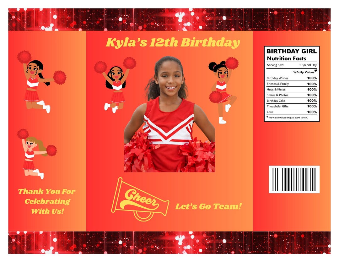 Custom Girl Cheerleader Digital Download - Etsy