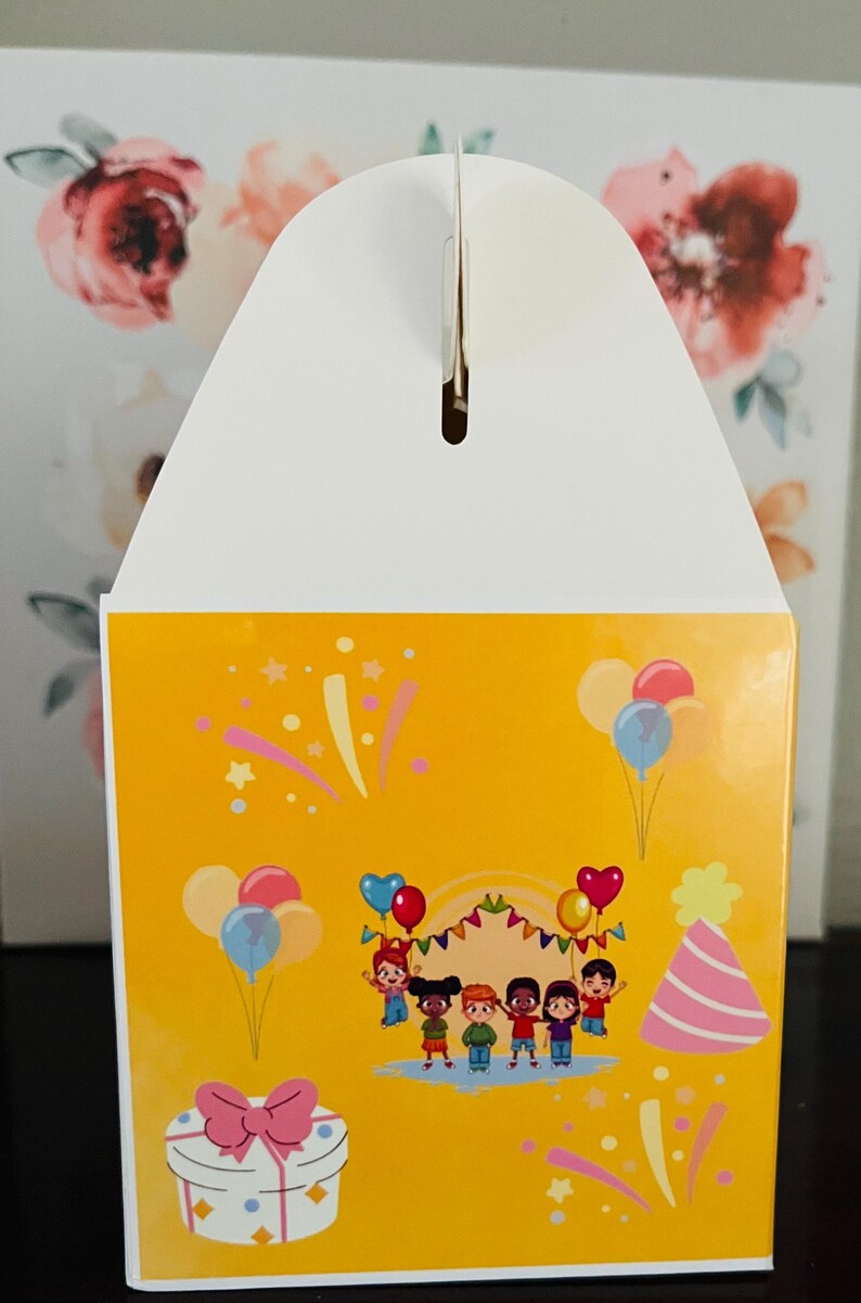 Happy Birthday Gable Box Labels Digital Downloads - Etsy