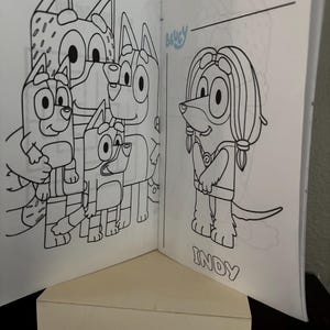 Bluey Birthday Coloring and Activity Book 4 Crayons - Etsy