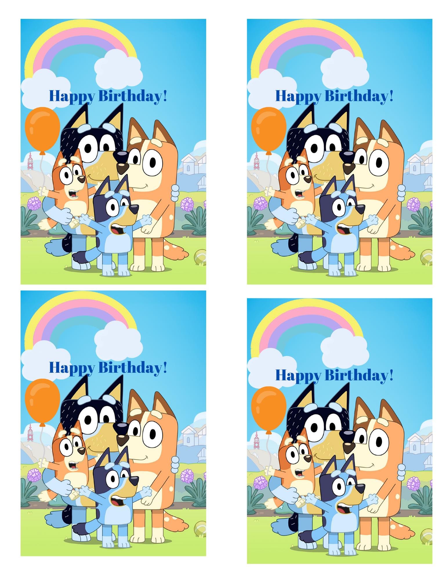 Bluey Character Capri Sun Labels Digital Downloads - Etsy