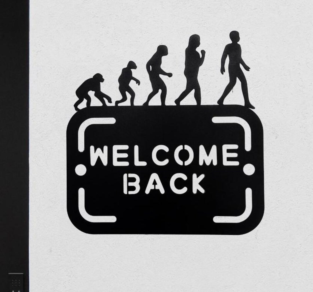 Welcome Back Sign — Bold and Modern Home or Office Décor With a Touch ...